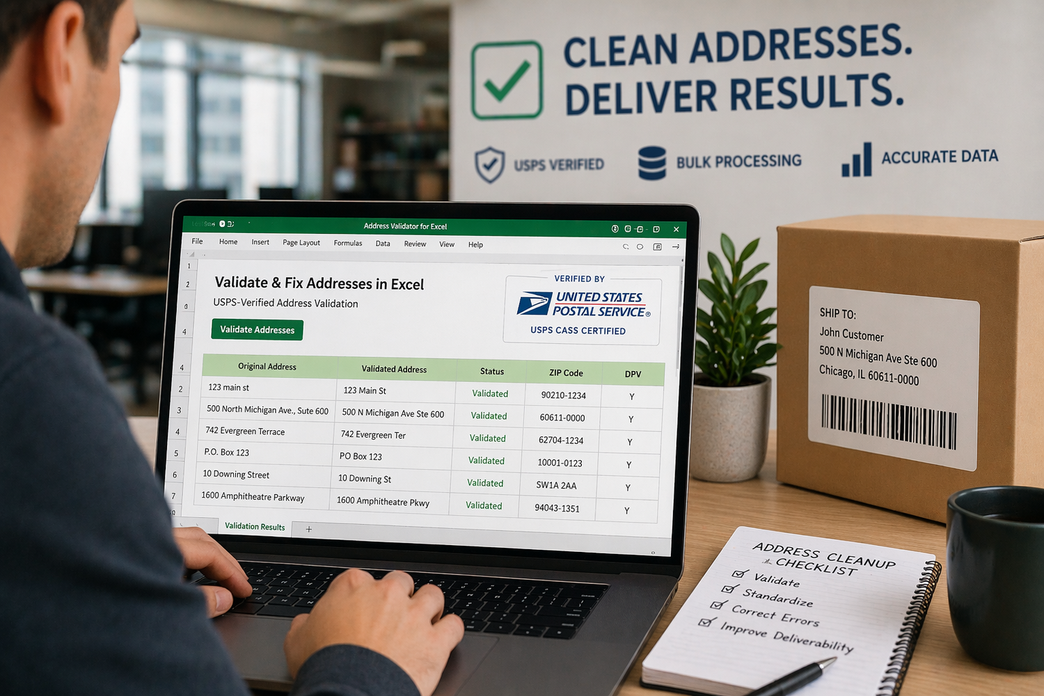Address Validation Tool in Excel for Bulk USPS Address Verification ...