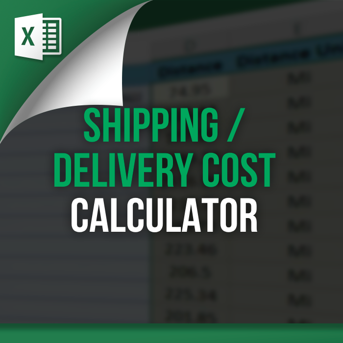 Shipping Cost Calculators – Excel Distance Calculators